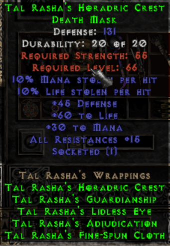 Best Set Items in Diablo 2 Resurrected