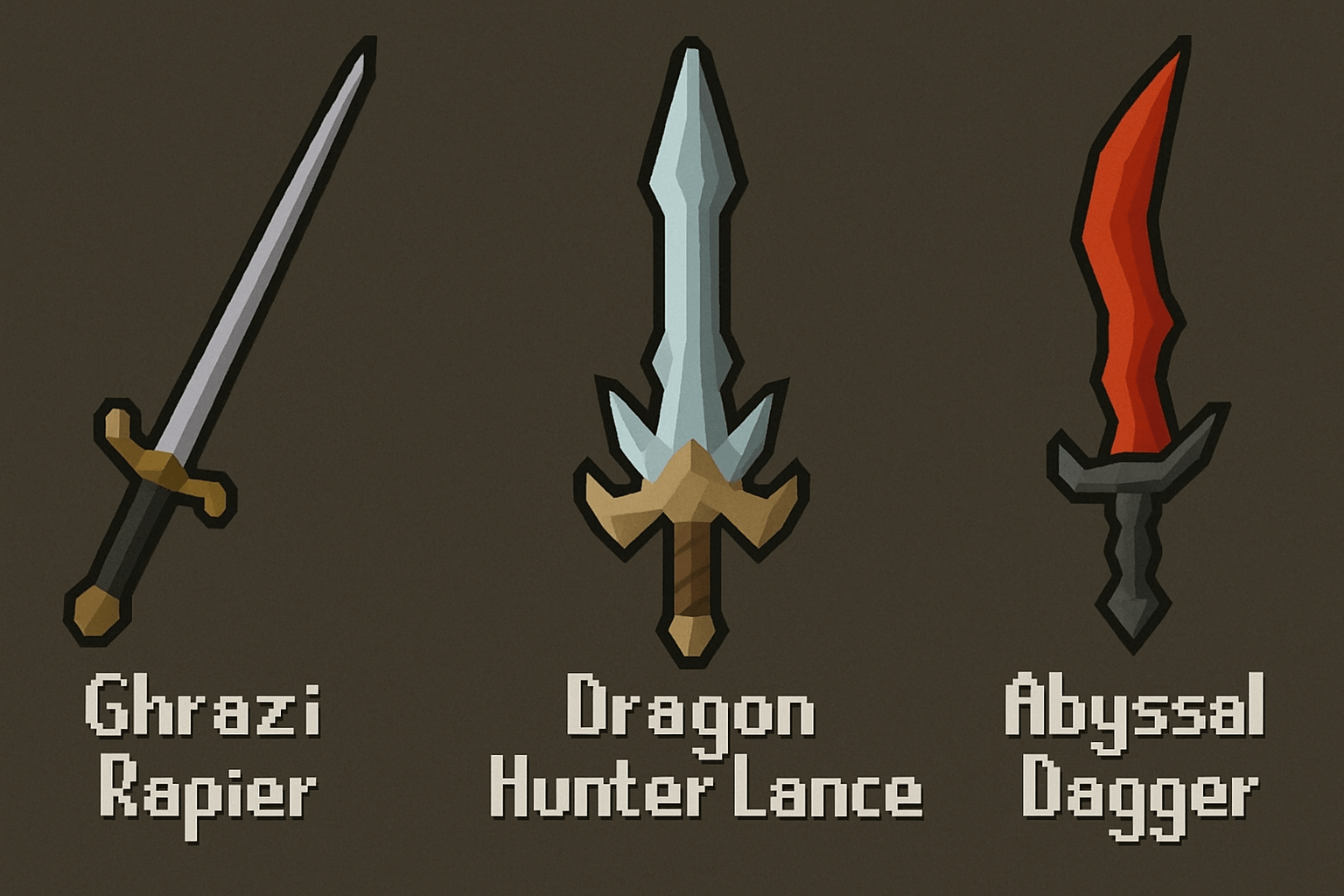 OSRS Melee Weapons Guide