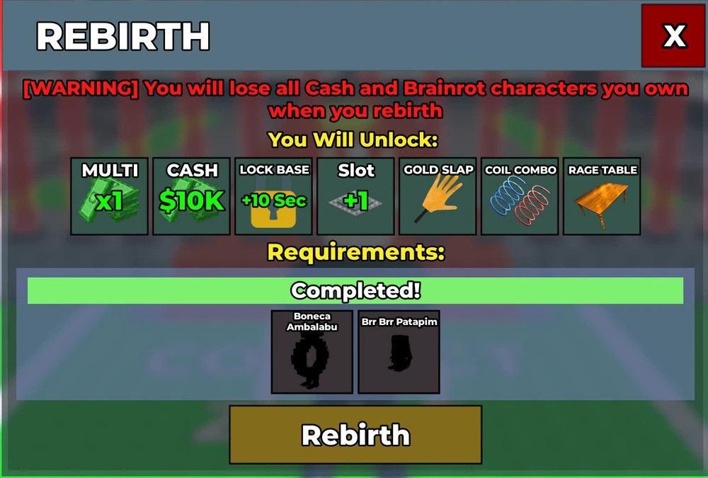 Complete Guide to Steal a Brainrot Rebirth