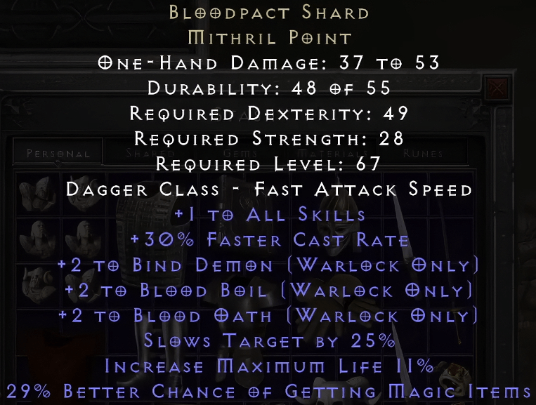 D2R Reign of the Warlock New Unique Items Guide
